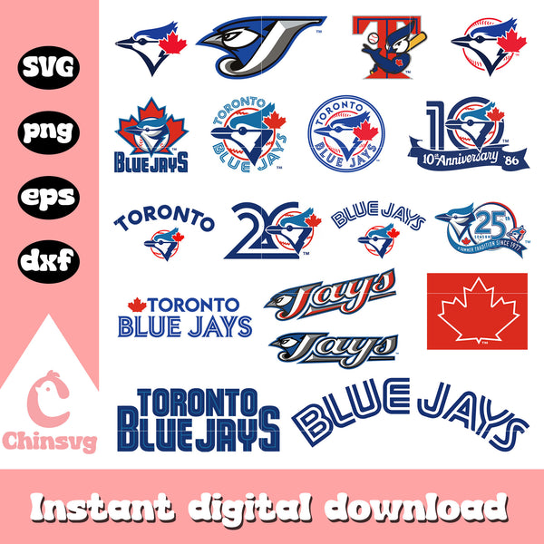 Toronto blue jays logo design bundle svg, toronto blue jays svg – Chinsvg