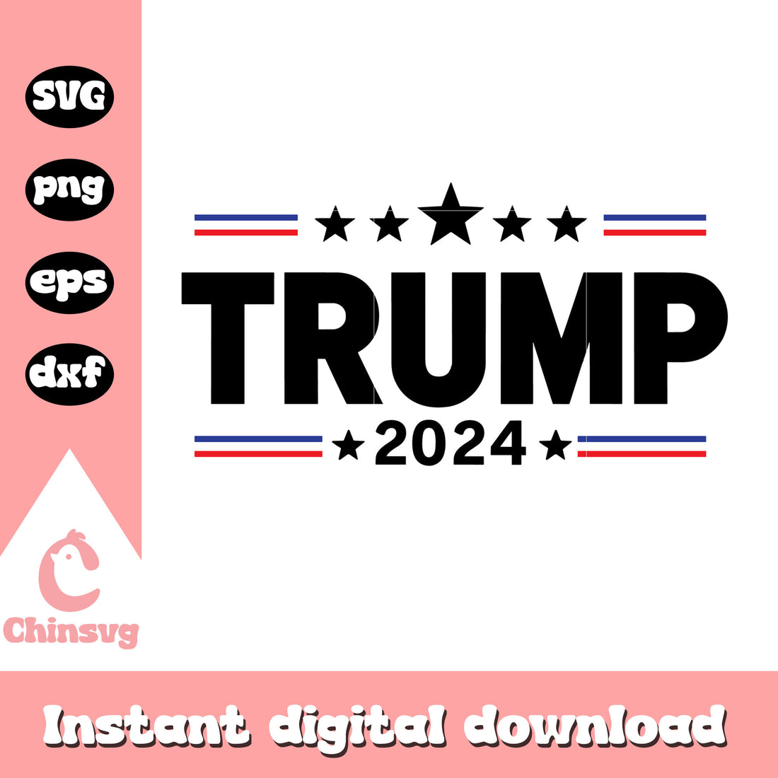 Trump 2024 name design svg, trump 2024 logo svg, trump svg – Chinsvg