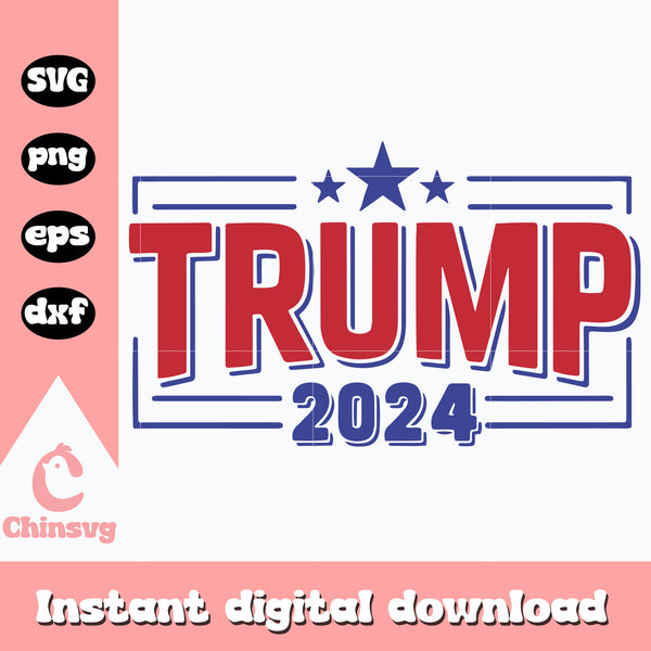 Trump 2024 logo design svg, donald trump logo, trump 2024 logo svg ...