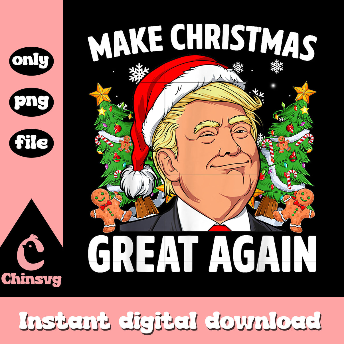 Trump president make christmas tree png, trump merry christmas png ...