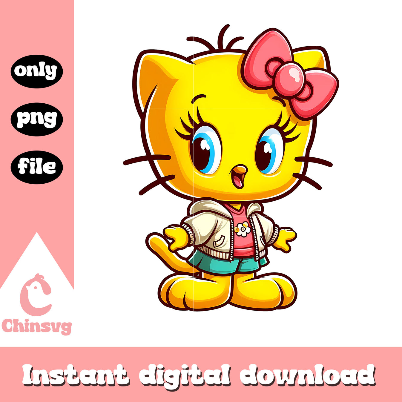 Tweety hello kitty png, sanrio hello kitty png, cartoon png – Chinsvg