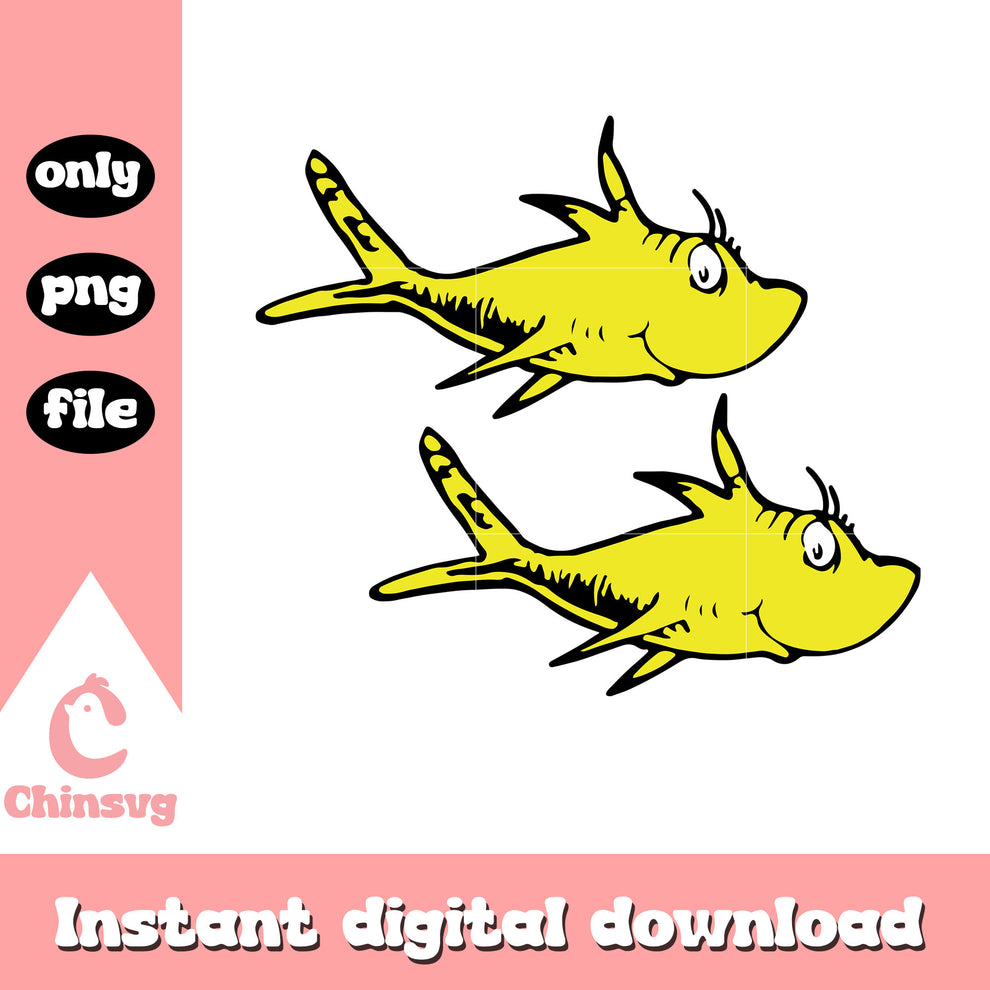 Two fish characters of dr seuss cartoon png, dr seuss png – Chinsvg