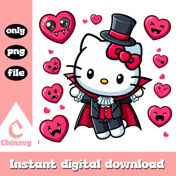 Vampire x hello kitty costume png, horror movies png, halloween png ...