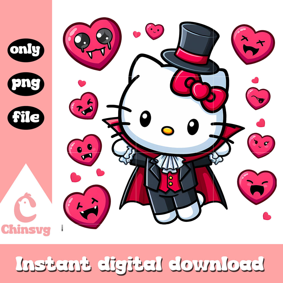 Vampire x hello kitty costume png, horror movies png, halloween png ...