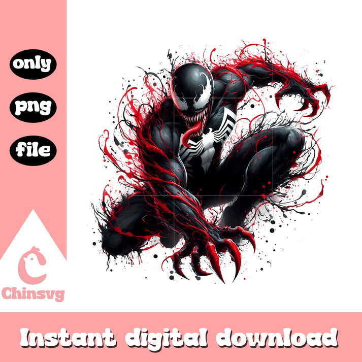 Venom marvel splatter effect clipart png, venom cartoon png – Chinsvg