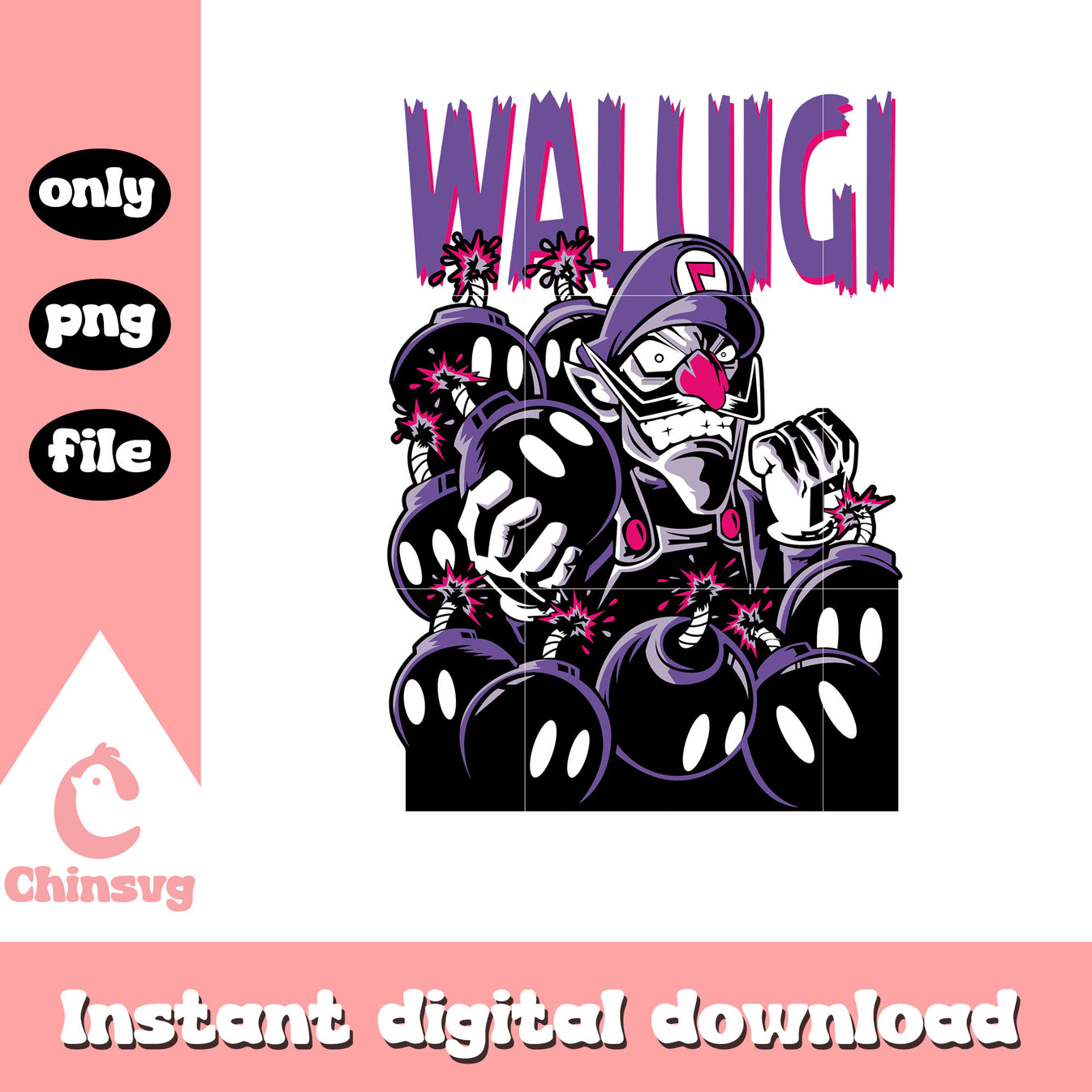 Waluigi character png, cast of the super mario bros movie svg – Chinsvg