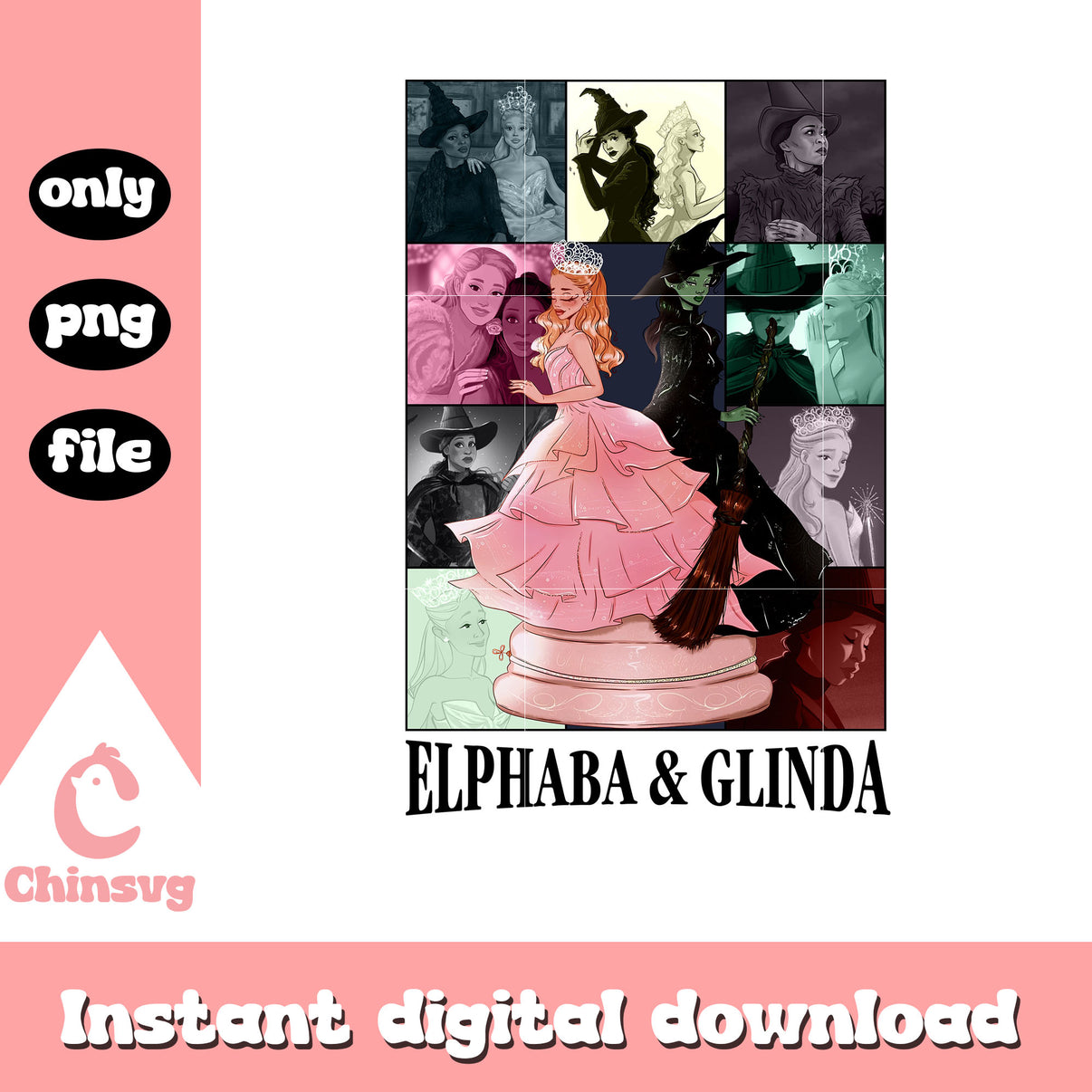 Wicked movie Elphaba and Glinda png, glinda and elphaba png – Chinsvg