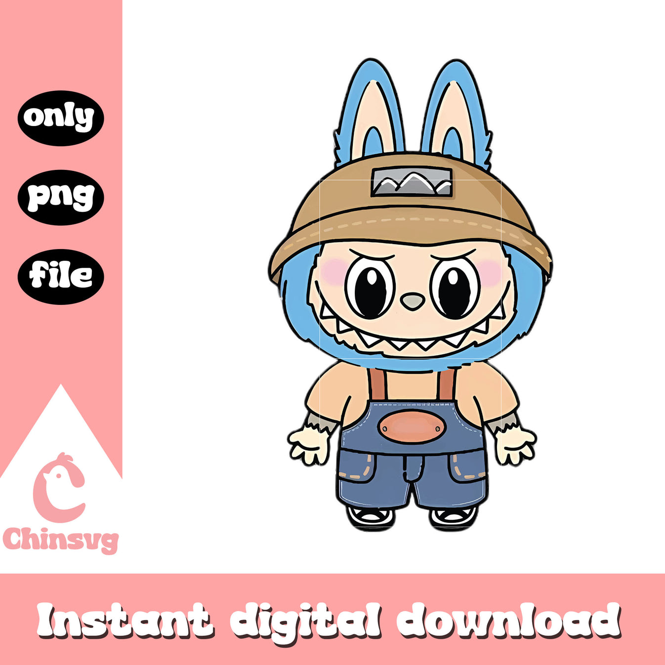 Workman labubu cute doll design png, labubu clipart png – Chinsvg
