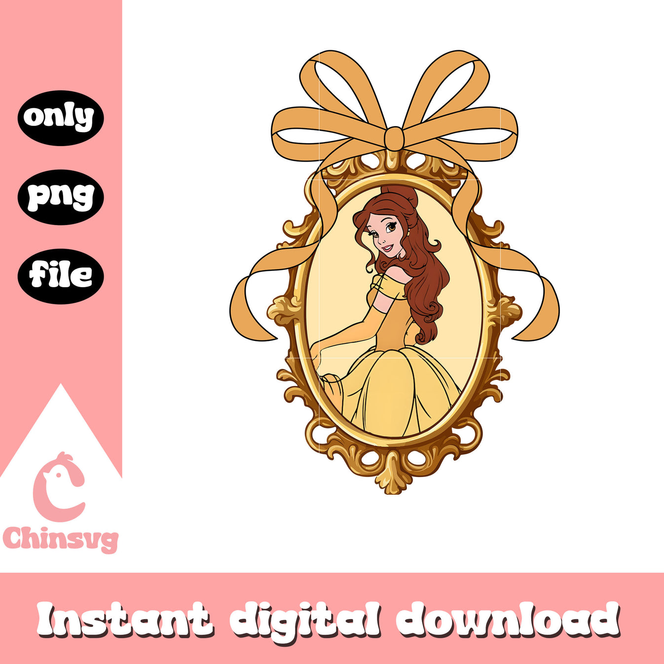 Yellow mirror belle princess png, disney princess character png – Chinsvg